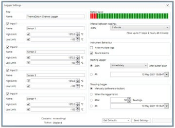 How to Set Up & Use the ThermaData 4 Channel Logger – ETI Temperature Blog